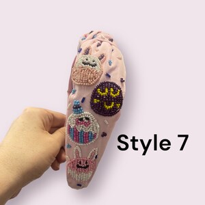 Easter Gift, Easter Headband, Knotted Headband, Beaded Headbands, Bunny ...