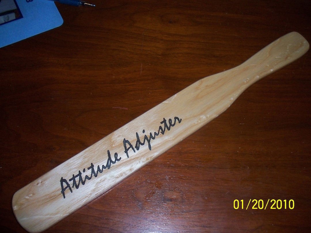 Attitude Adjuster Ash Ruler Wood Spanking Paddle Handmade by Walt - Etsy