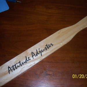 Attitude Adjuster Ash Ruler Wood Spanking Paddle Handmade by Walt - Etsy