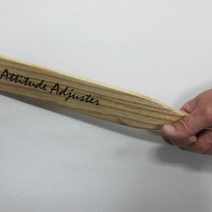Attitude Adjuster Ash Ruler Wood Spanking Paddle Handmade by Walt - Etsy