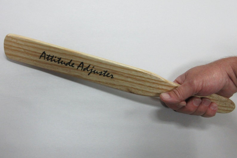 Attitude Adjuster Ash Ruler Wood Spanking Paddle Handmade by Walt - Etsy