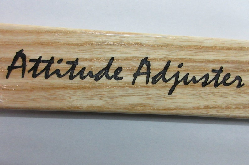 Attitude Adjuster Ash Ruler Wood Spanking Paddle Handmade by Walt - Etsy