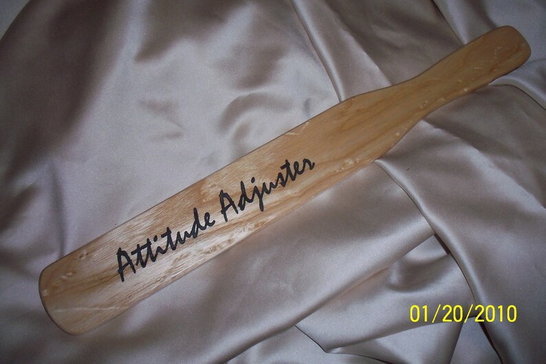 Attitude Adjuster Ash Ruler Wood Spanking Paddle Handmade by Walt - Etsy
