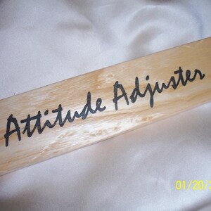 Attitude Adjuster Ash Ruler Wood Spanking Paddle Handmade by Walt - Etsy