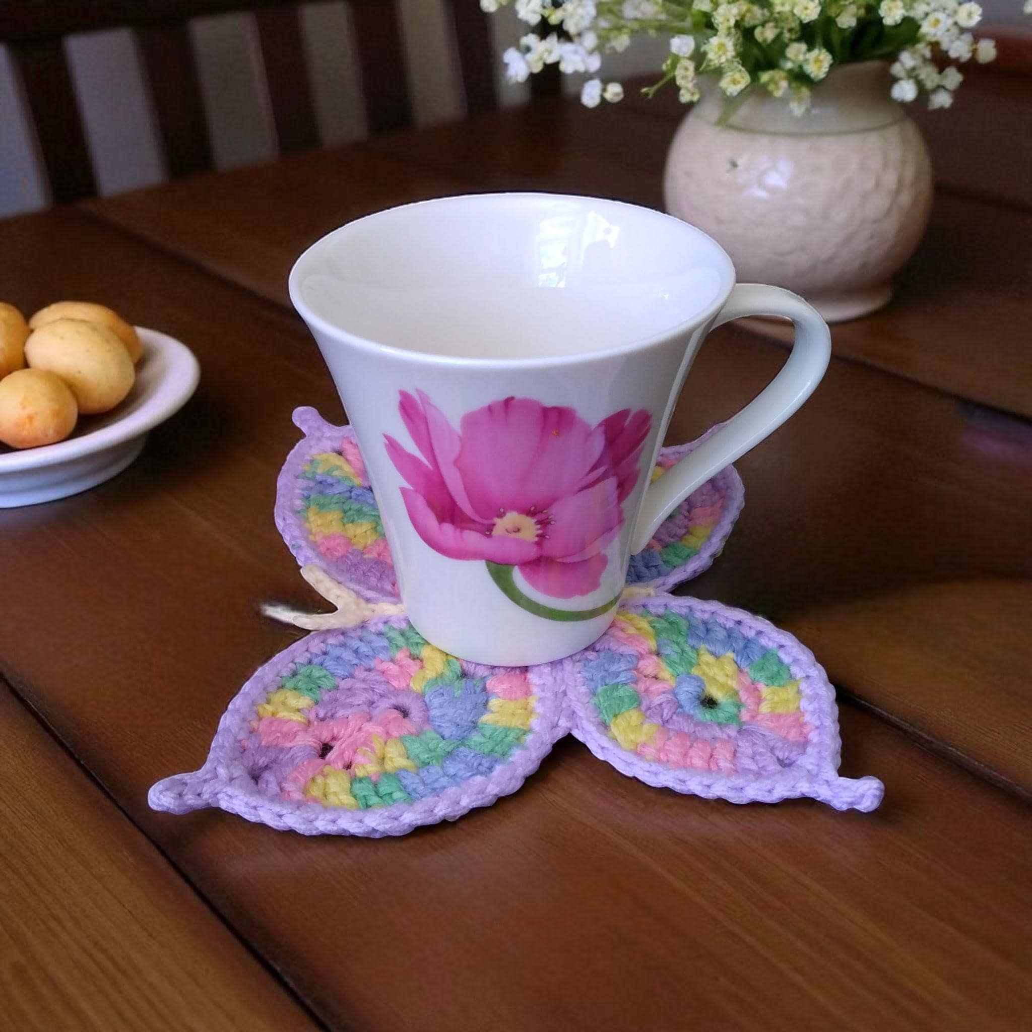 Crochet Butterfly Coasters - Etsy
