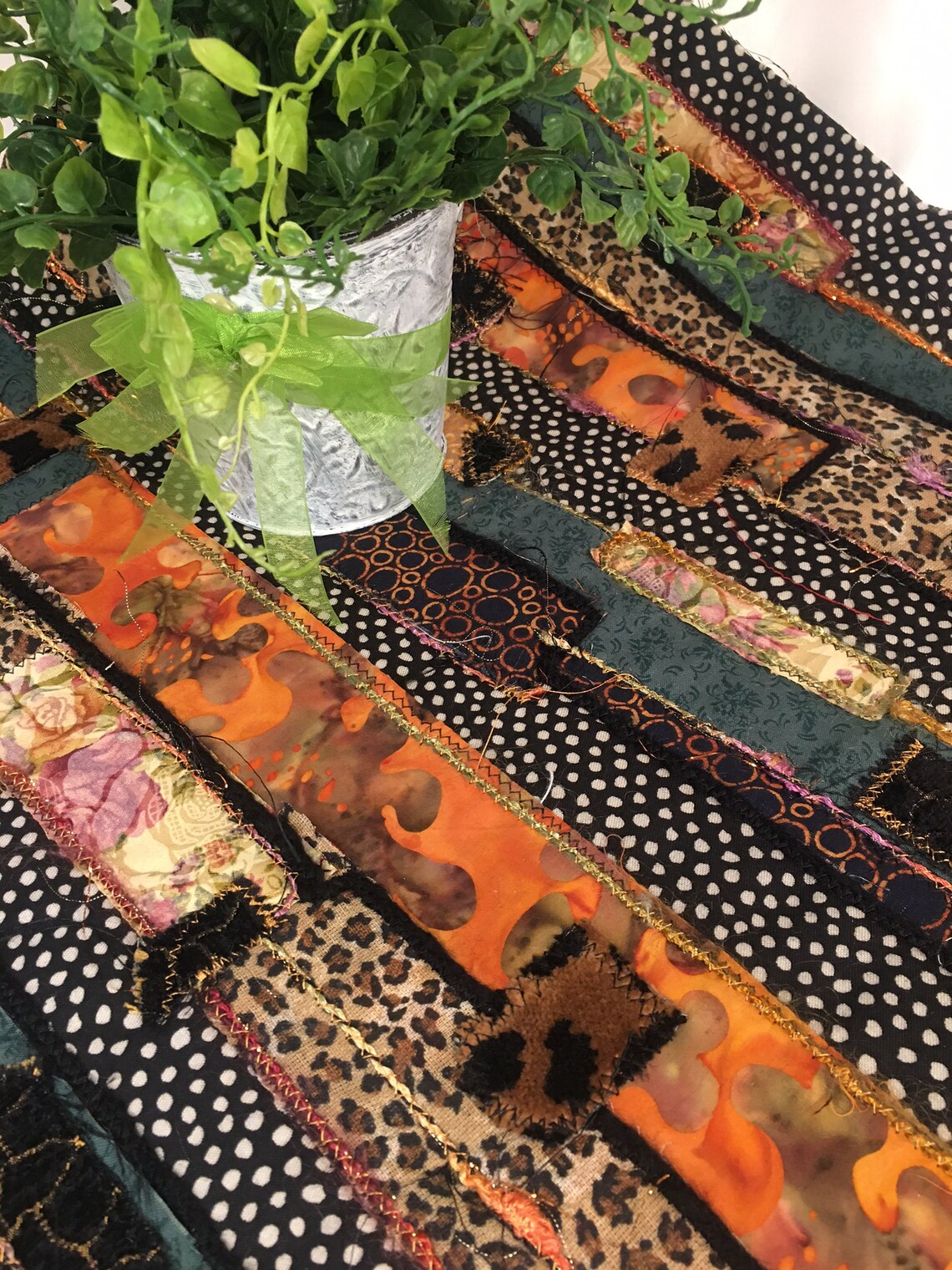 Fabric Collage Quilted Collage Abstract Collage Fiber Art | Etsy