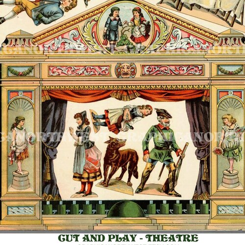 Cut and Play Theatre Printable Instant Download High - Etsy