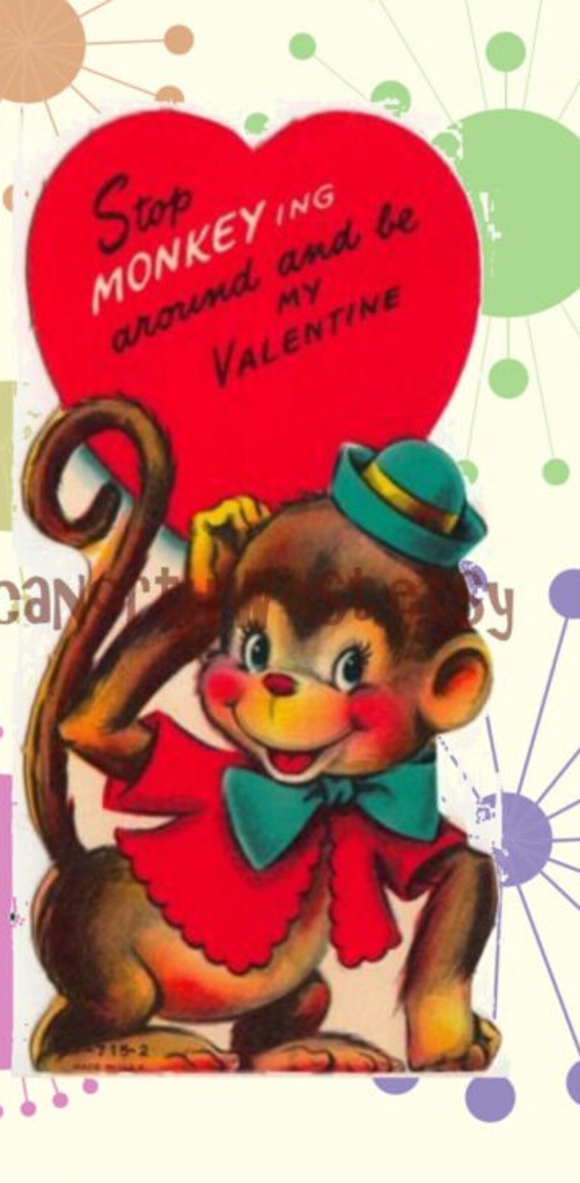 Monkey Digital Sheet Card Making, Collage, Kids Crafts Instant Download ...