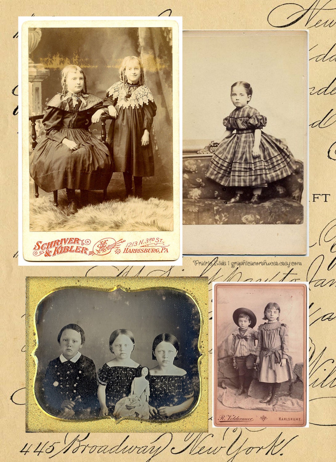 Instant Download High Resolution Digital Prairie Kids 1 and 2 - Etsy