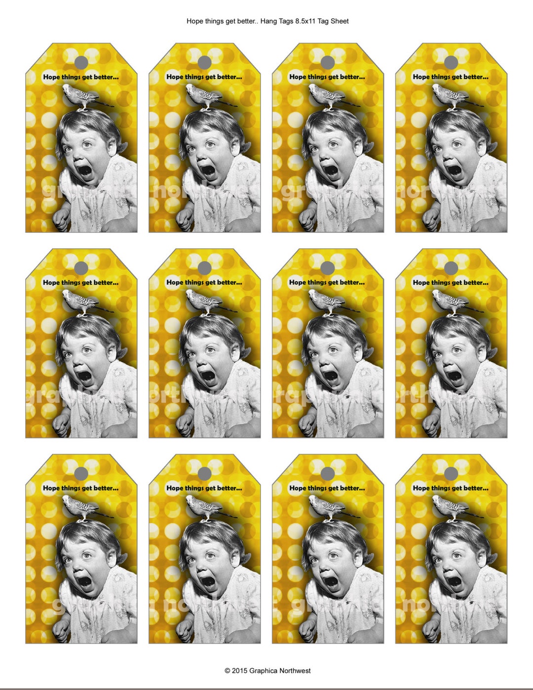 Hope Things Get Better... Tags Digital File for Instant Download - Etsy