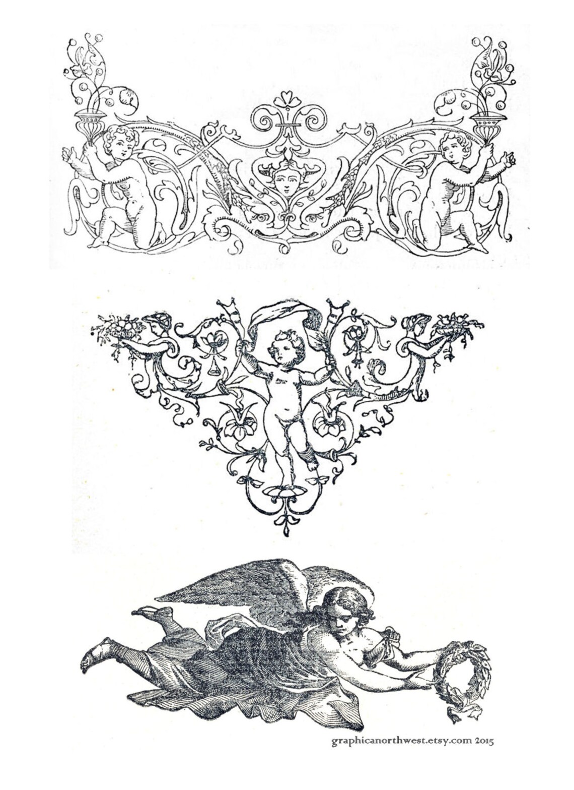 Instant Download High Resolution Digital Angelic Pieces - Etsy