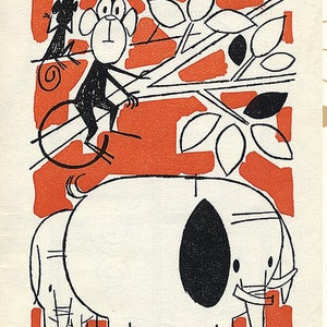 Monkey Digital Sheet Card Making, Collage, Kids Crafts Instant Download ...