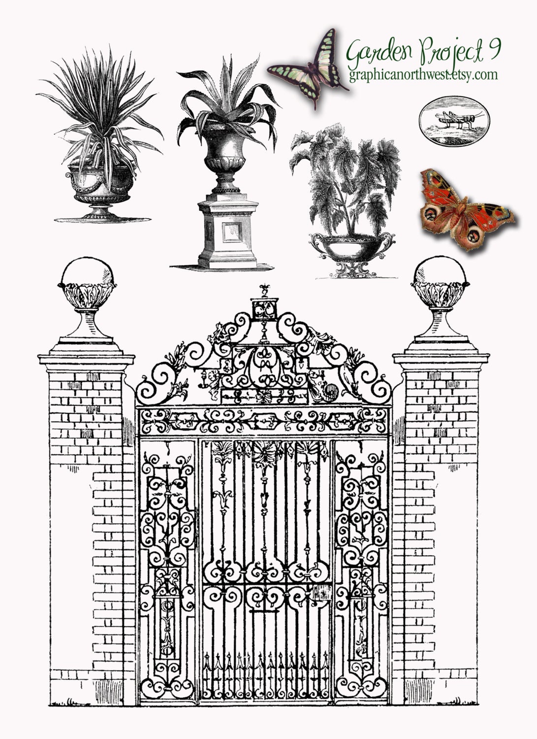 Instant Download High Resolution Digital Download in the Garden Project ...