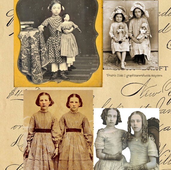 Instant Download High Resolution Digital Prairie Kids 1 and 2 | Etsy