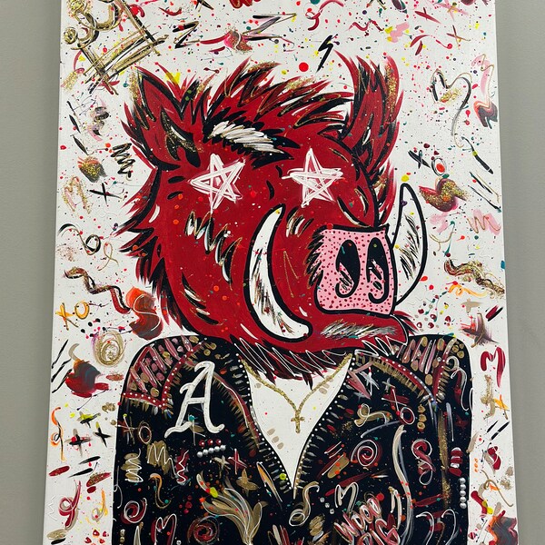 Razorback Paintings - Etsy