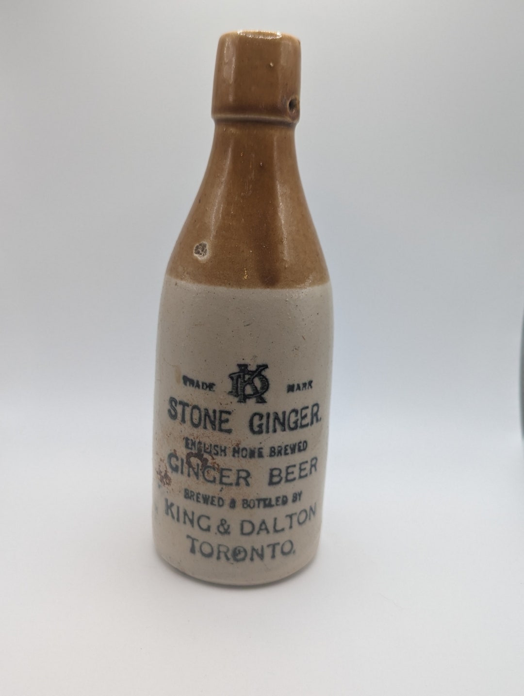 Stone Ginger, King &dalton, Toronto Ginger Beer Bottle - Etsy