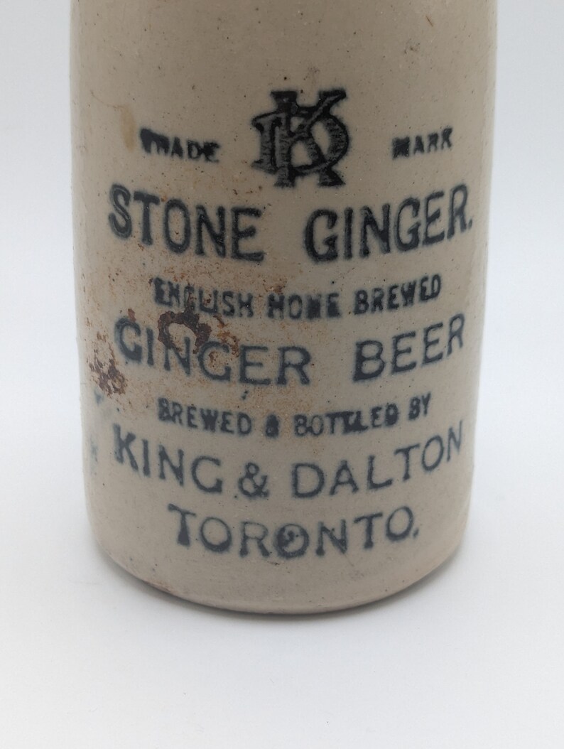 Stone Ginger, King &dalton, Toronto Ginger Beer Bottle - Etsy