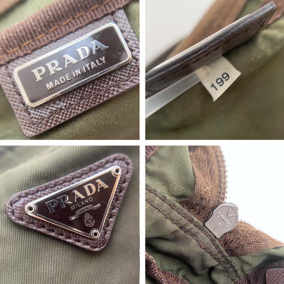 Authentic PRADA Triangle Logo Nylon Pouch, Cosmetic B… - Gem