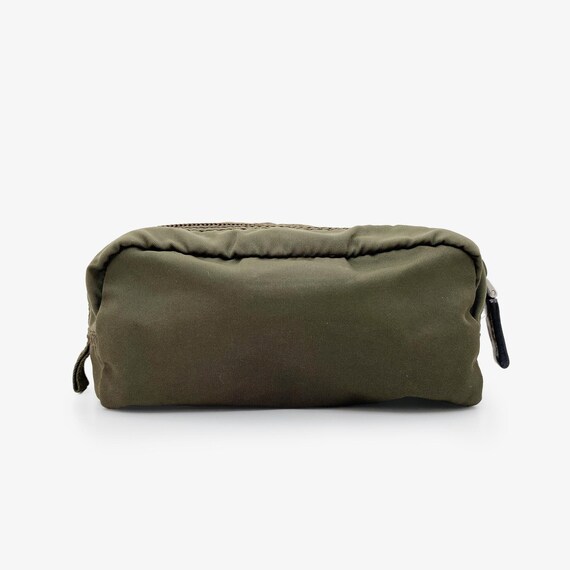 Authentic PRADA Triangle Logo Nylon Pouch, Cosmetic B… - Gem