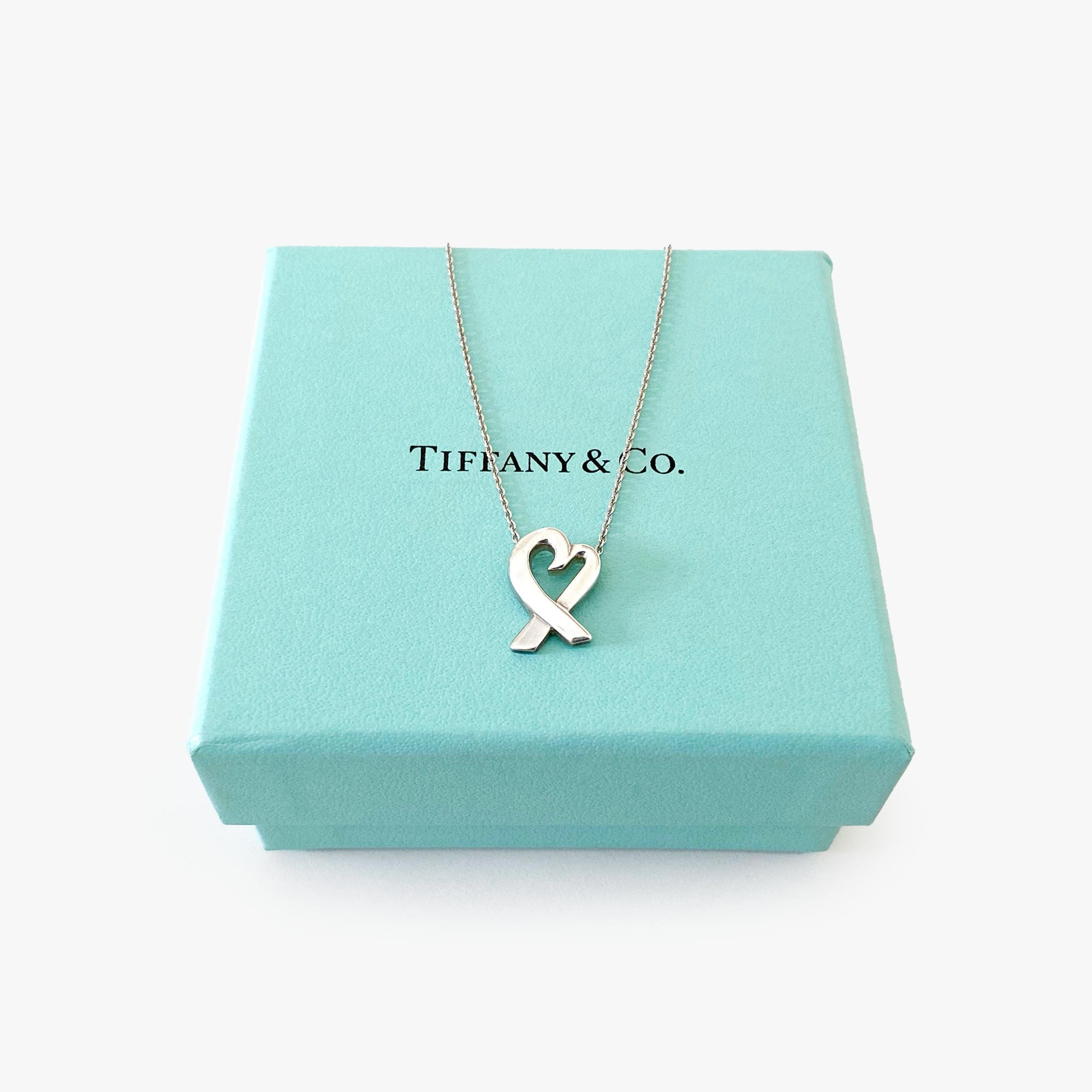 Tiffany Co. Silver 925 Paloma Picasso Loving Heart Pendant Necklace Etsy