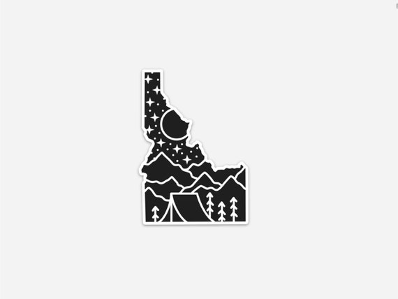 Idaho State Stickers Pacific Northwest Rocky Mountain - Etsy UK