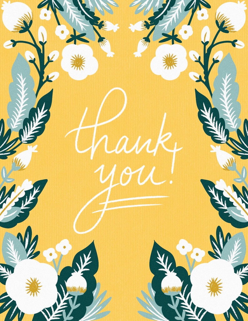 Thank You & I Love You Greeting Cards | Individual or Set of 8 ...