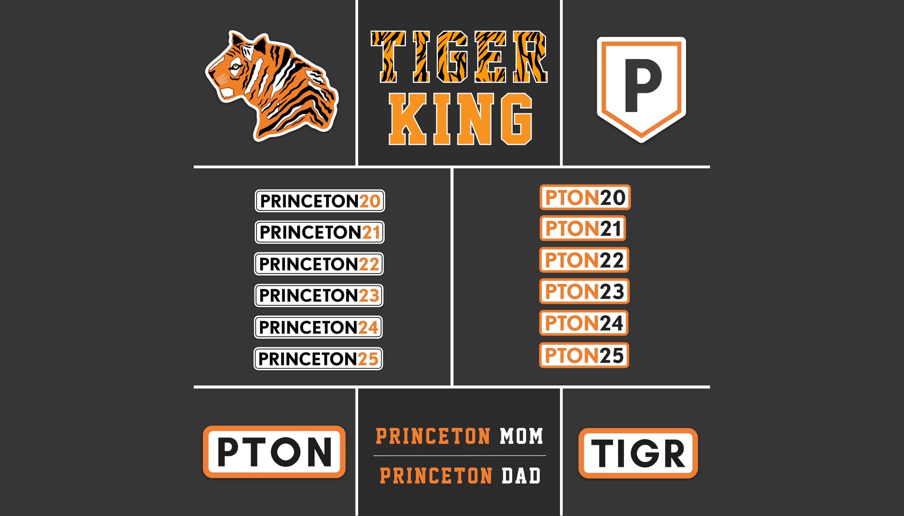 Princeton Stickers Tiger Mascot Students Alumni Waterproof Matte Vinyl ...