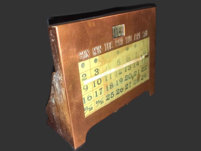 Copper Kronheimer and Oldenbusch K & O Perpetual Calendar Arts and ...