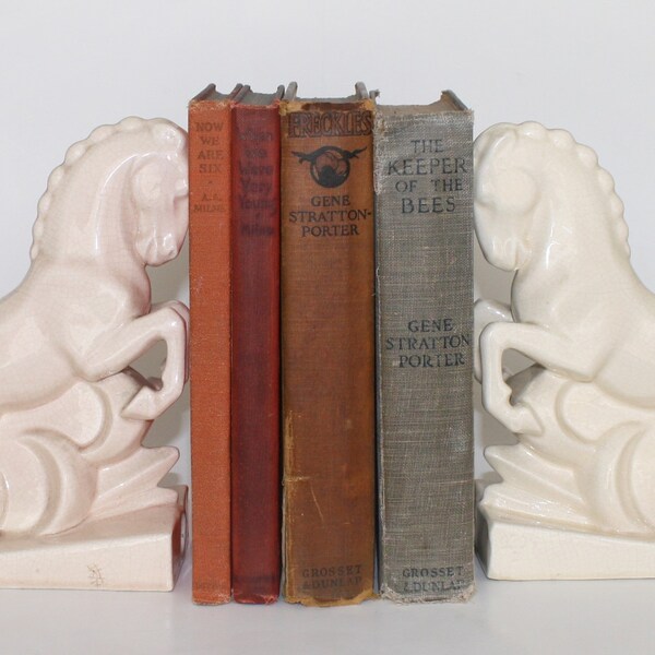 Ceramic Bookends Deco - Etsy