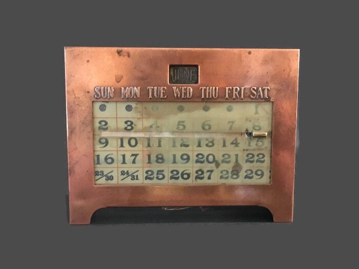 Copper Kronheimer and Oldenbusch K & O Perpetual Calendar Arts and ...