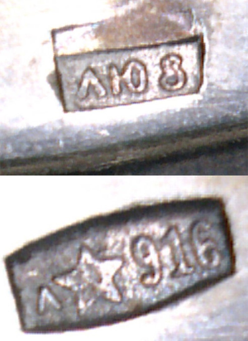 Hallmarked Soviet Sterling 916 Silver Footed Goblet Compote Tazza ...