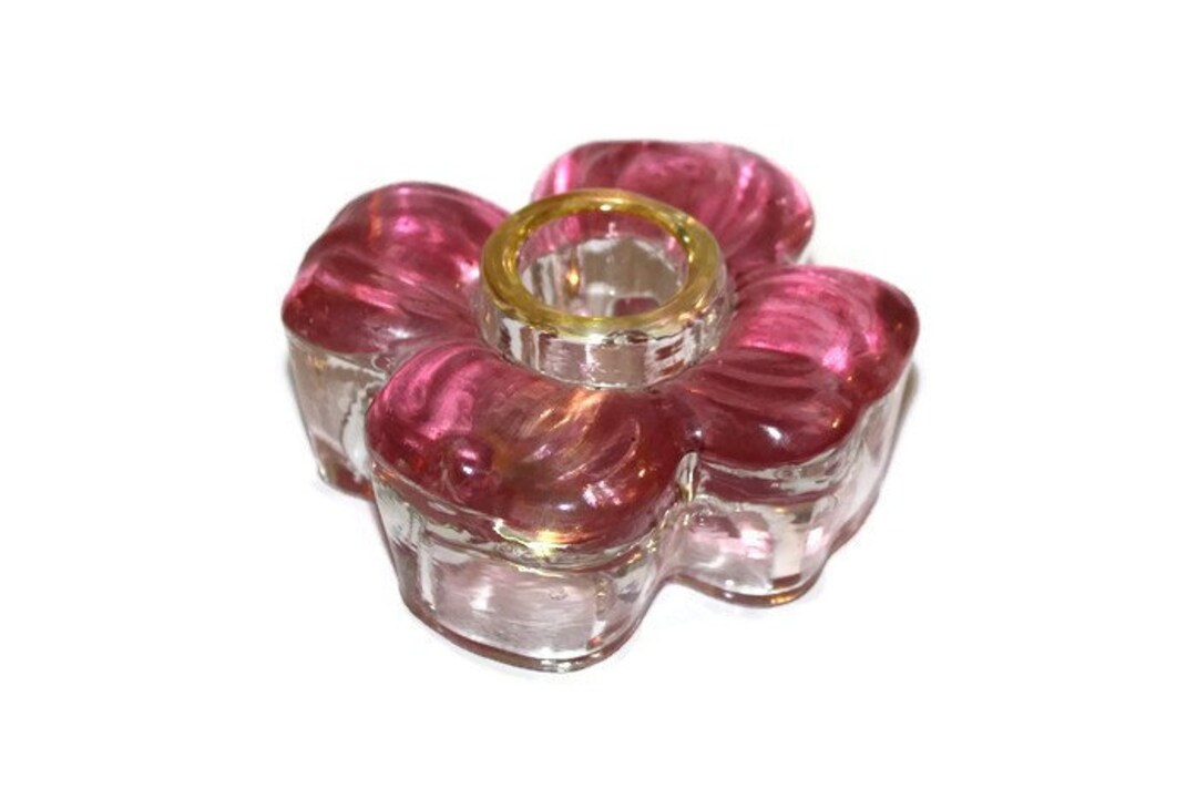 Single Colony Crystal Company Art Glass Candle Holder Candlestick in ...