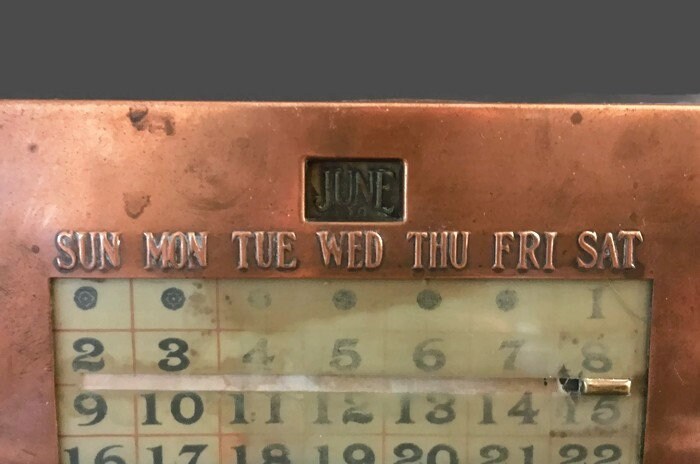 Copper Kronheimer and Oldenbusch K & O Perpetual Calendar Arts and ...