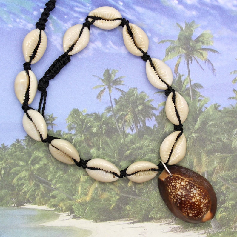 Sea Shell Choker Cowrie Shell Necklace Surfer Necklace - Etsy
