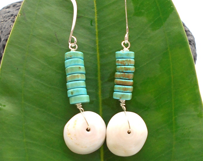 Shell Earrings Puka Shell Earrings Beach Jewelry Sea Shell - Etsy