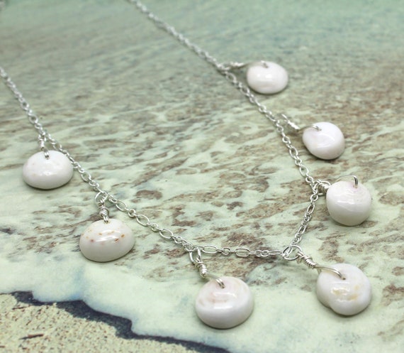 Puka Shell Necklace Puka Shell Necklace Beach Jewelry Puka | Etsy