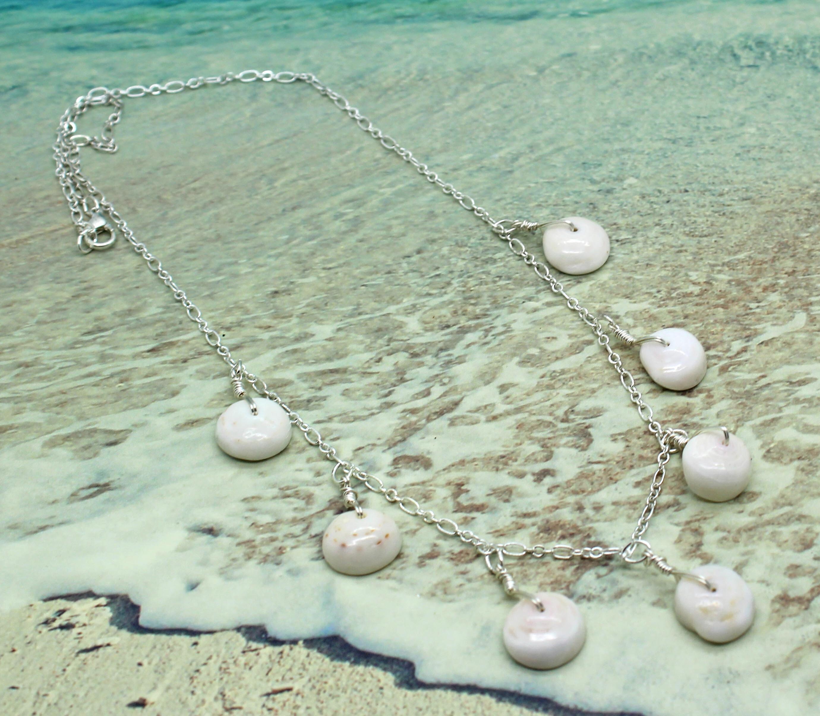 Puka Shell Necklace Puka Shell Necklace Beach Jewelry Puka - Etsy Israel