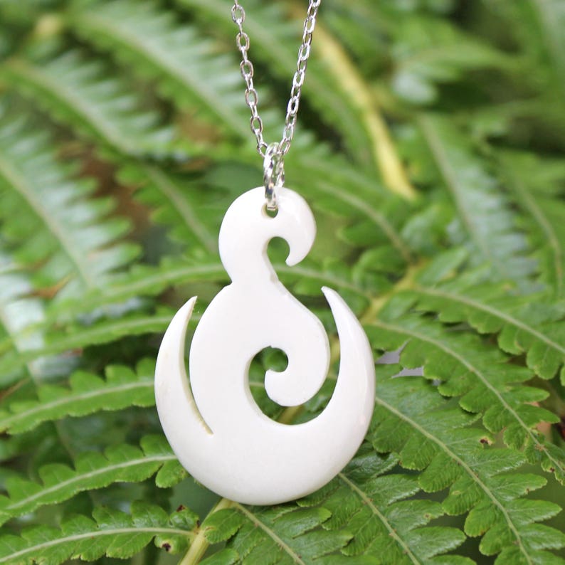 Fish Hook Necklace tribal Fish Hook Necklace Sea Shell - Etsy