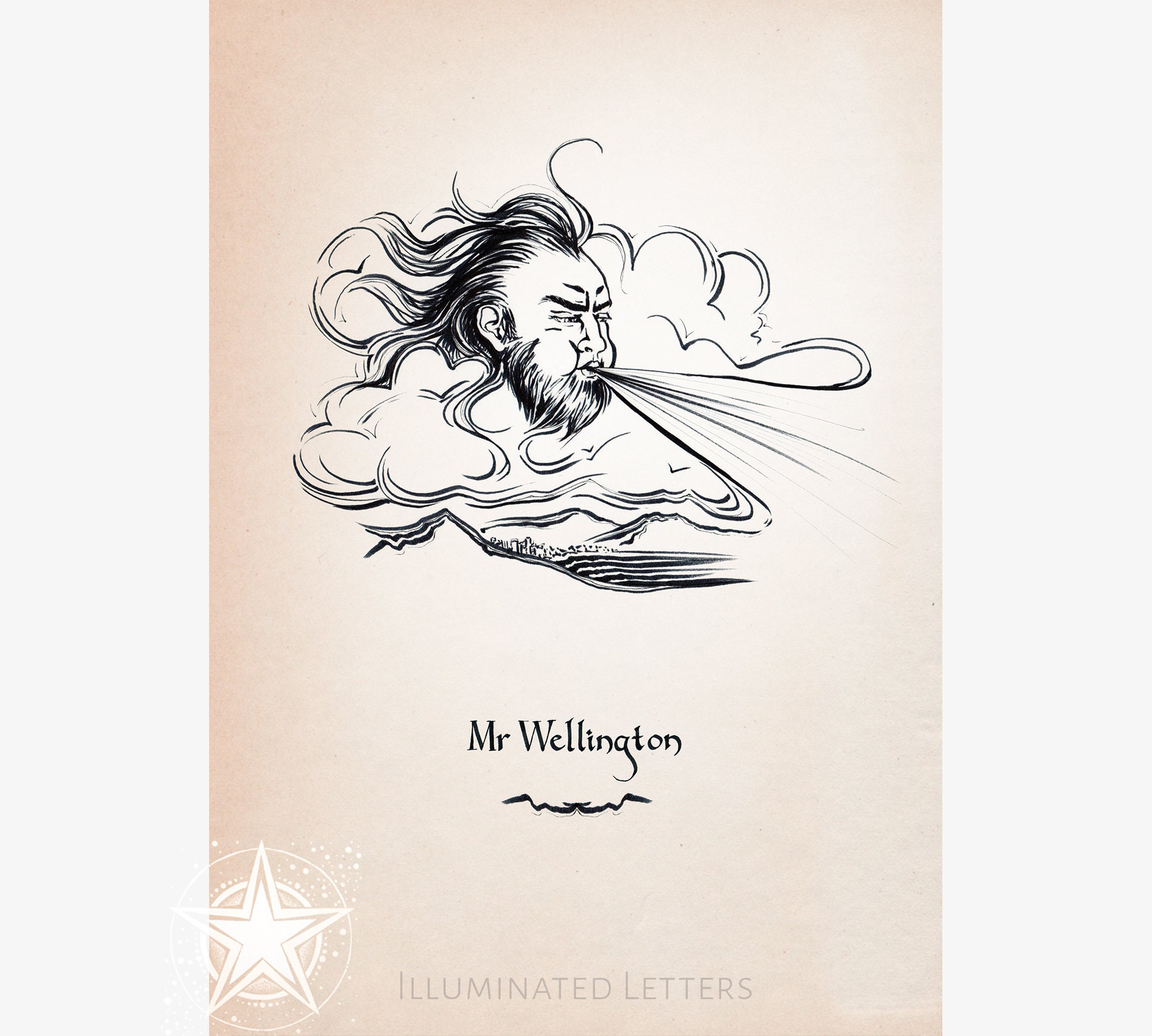 Mr Wellington / INSTANT DOWNLOAD / New Zealand City Personification ...
