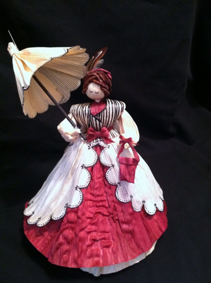 Corn Husk Victorian Lady - Etsy