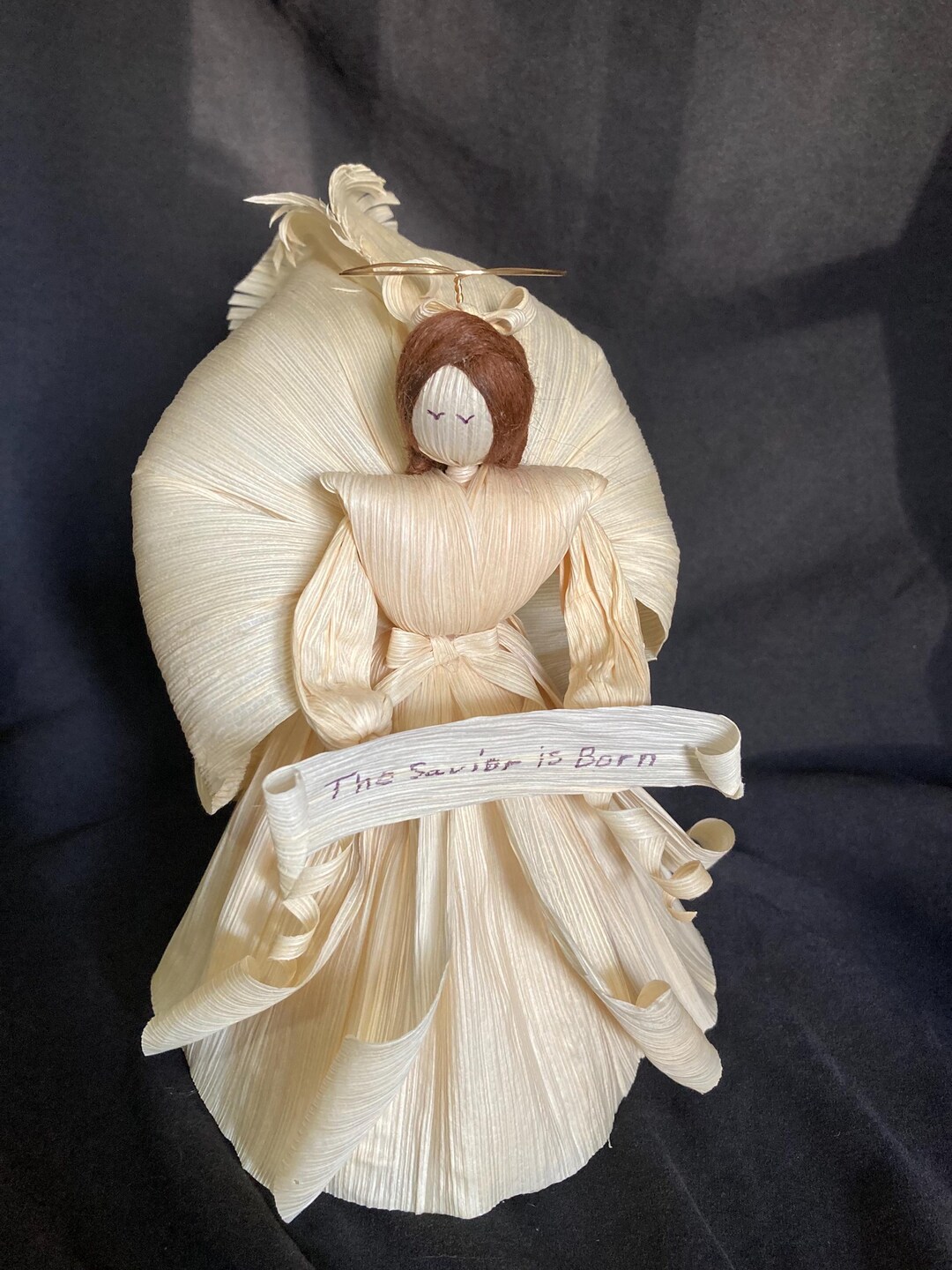Handmade Corn Husk Angel With Special Wings - Etsy