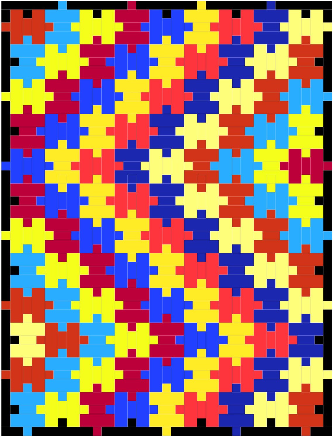 Jigsaw Puzzle Quilt Pattern Lap Size PDF File Digital Download - Etsy