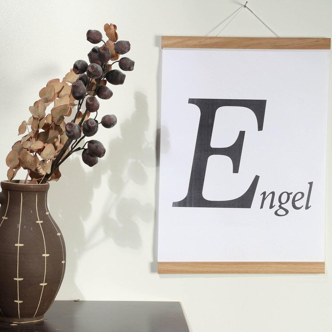 Poster Rail DIN A 0 84 Cm Oak (DIN A 0, A 1, A 2, A 3, A4, A5, A6 ...