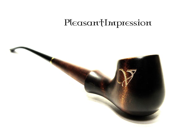 Wooden Tobacco Pipe Long Smoking Pipe Long Stem Personalized - Etsy