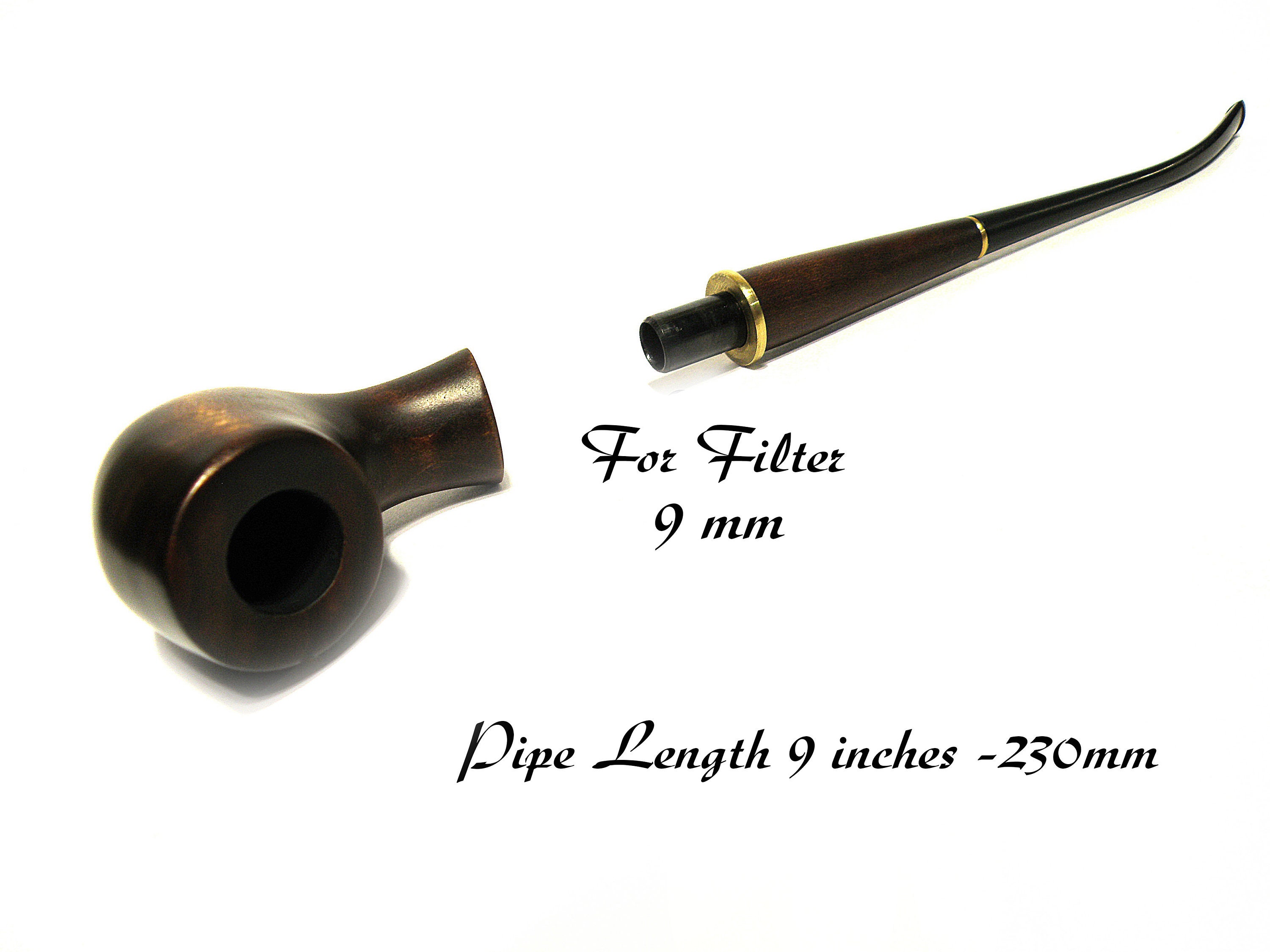 Wooden Tobacco Pipe Long Smoking pipe Long stem Personalized | Etsy