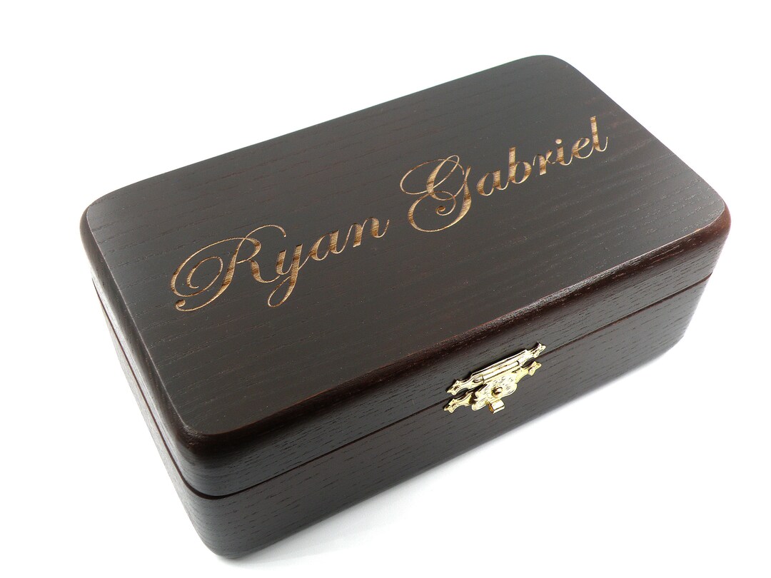 Wooden Box for Pipe Gift Box Best Man Gift Personalized Box Vintage Box ...