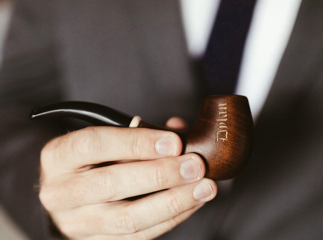 Wooden Tobacco Pipe Smoking Pipe Custom Pipe Mens Gift Gift for Him ...