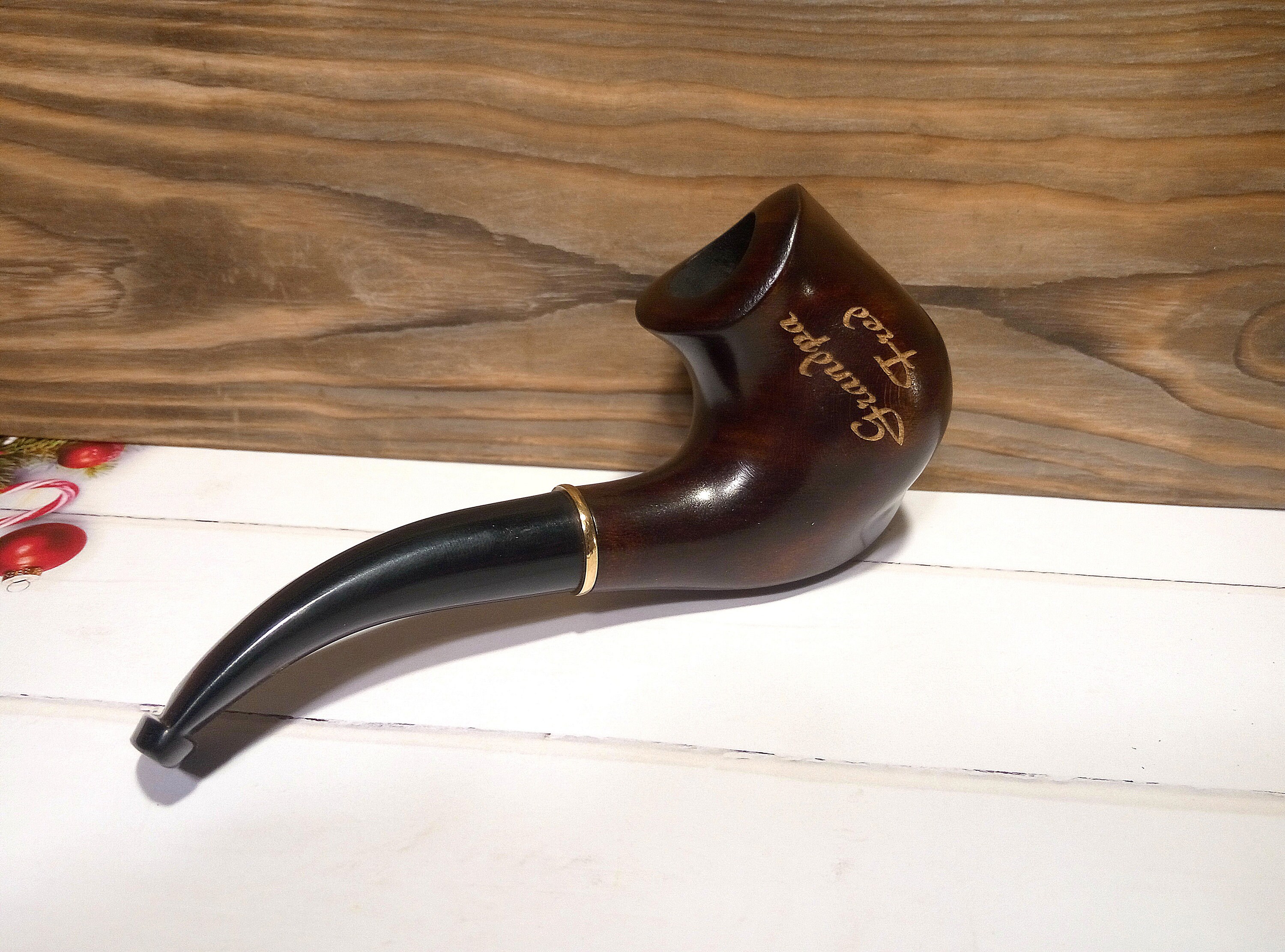 Tobacco Pipe Wooden Smoking Pipe Groomsman gift Best man gift | Etsy