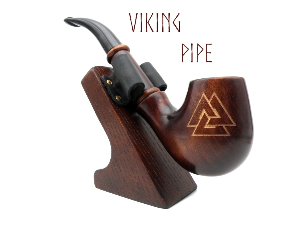 Vegvisir Viking Pipe, Nordic Wood Tobacco Pipe, Handmade - Etsy