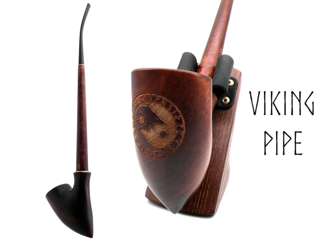Viking Pipe Wolf Pipe Smoking Pipe Viking Compass Celtic - Etsy